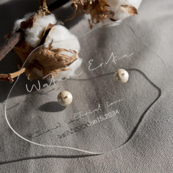 文字が消えないアクリルリングピロー クラウド型／rpa01 リングピロー Bellwedy 通販 13586321｜Creema(クリーマ)