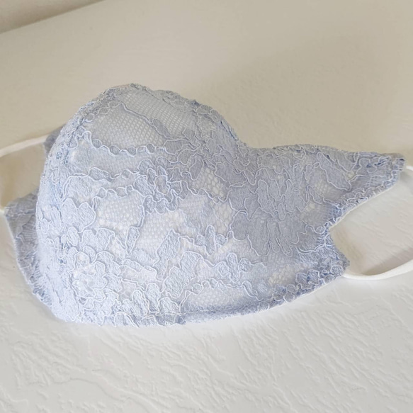 僅か ペールブルー ウェディング小物に使用する美しいレース ★UVカット レーザー治療 シミ治療 その他ファッション雑貨 いっしープロジェクト ...