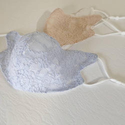 僅か ペールブルー ウェディング小物に使用する美しいレース ★UVカット レーザー治療 シミ治療 その他ファッション雑貨 いっしープロジェクト ...