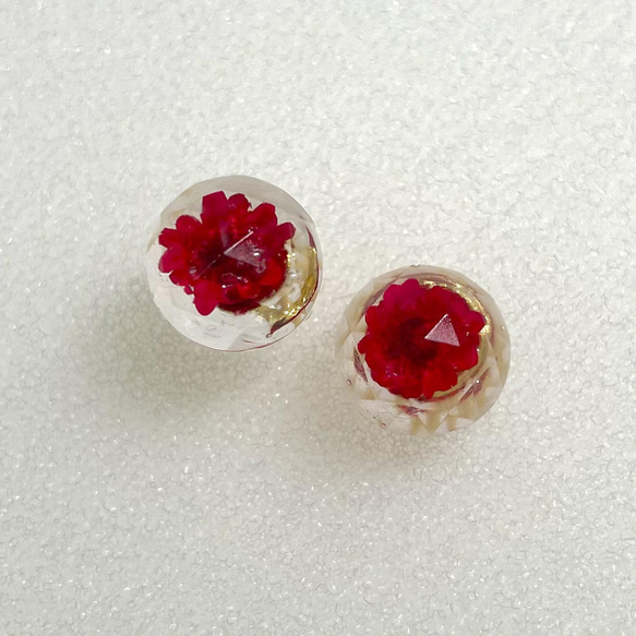 [サージカルステンレス]スターフラワーの一粒ピアス(樹脂ポストに変更可能) ピアス（スタッド・一粒） しましましっぽのくびわやさん 通販 ...