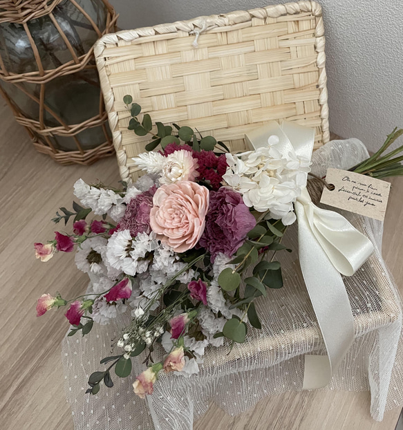 ♪送料込み♪ドライフラワー♪ピンク系スワッグ♪no.1 ドライフラワー apricot 通販 13589775｜Creema(クリーマ)