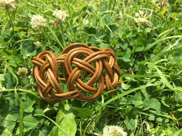 藤・ラタンのバングル バングル・リストバンド かご編みtecopoco 通販 13591693｜Creema(クリーマ)