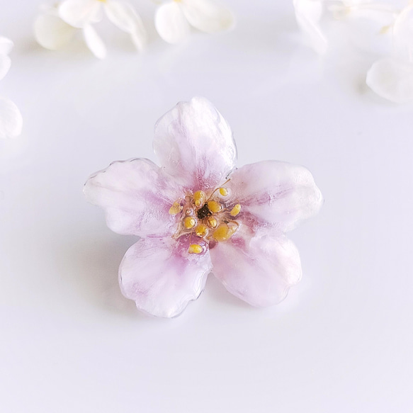 【1点限定サンプル品】Everpink Sakura. 本物のお花 桜のブローチ/コサージュ/ピンブローチ ソメイヨシノ ブローチ ...