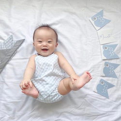 むちむちきんたろう 】のこどもの日 3点set｜パステルブルー｜初節句 子どもの日 端午の節句 兜 こいのぼり 雑貨・その他 little ...