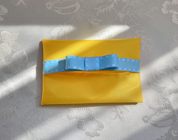 ウクライナ募金③ ティッシュケース ナイロン イエロー＆ブルークロスシングルリボン その他ケース HANDMADE TAKAKO 通販 ...