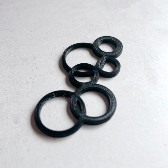 2p// 3Dプリンター 立体パーツ handmadeparts オリジナルパーツ 樹脂パーツ リングパーツ ハンドメイ 型紙 Un ...