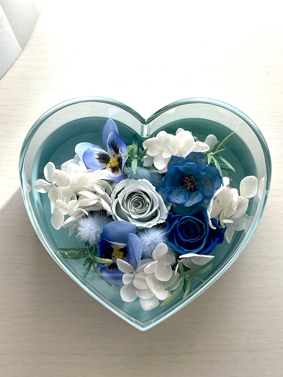 母の日 ハート型 プリザーブドフラワー プリザーブドフラワー Juri.flower 通販｜Creema(クリーマ) 13648214