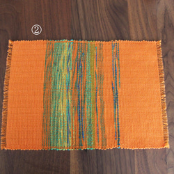 手織りウールちょこっとマット オレンジ 敷物/飾り/インテリア ランチョンマット Sakurasou 通販 13654490｜Creema(クリーマ)