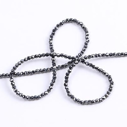 N2689 1連 天然石ビーズ ヘマタイト ラウンドカット 2-2.2mm 1連(約190ヶ) 天然石 beads&parts【プロフ必読 ...