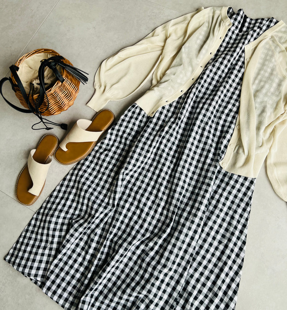 【再販】送0旬のギンガムチェック麻綿生地ワンピース 春夏にサラッと着れて大活躍【ギンガムOP】 ワンピース gardenofgrace 通販 ...