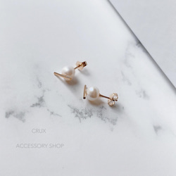 [14kgf] P30 バー×パールピアス ピアス（スタッド・一粒） CRUX 通販｜Creema(クリーマ)