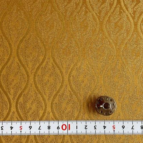 金襴 正絹 松立涌錦 金茶 ☆生地幅約33cm×長さ50cm☆ 連続カット 金襴 正絹 松立涌錦 金茶 ☆生地幅約33cm×長さ50cm☆ 連続カット