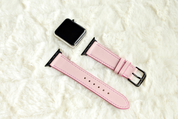 【新作】ライトピンク AppleWatchシリーズ12 3 4 5 6 女性用バンド タンニンなめし革 その他素材 フミ屋 通販｜Creema ...