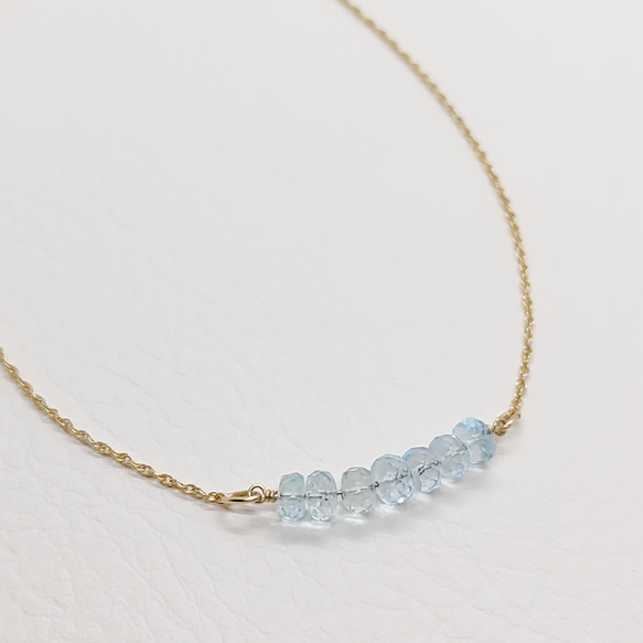 上質アクアマリンのネックレス ネックレス・ペンダント Muu-plan 通販 13831769｜Creema(クリーマ)