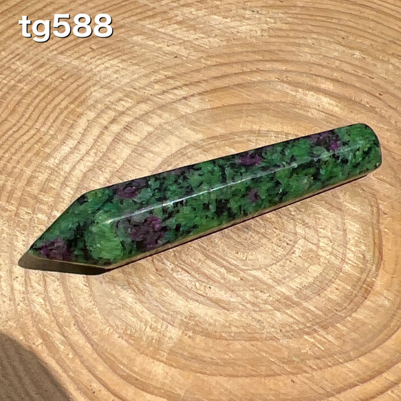 ルビーインゾイサイト ワンド tg588 天然石 pinky 通販 13909904｜Creema(クリーマ)