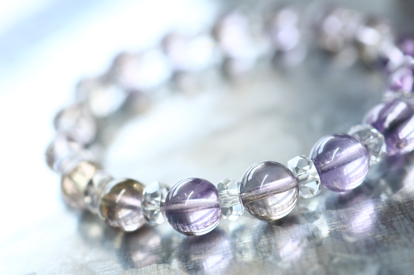 …☆スーパープレミアムブレス☆…☆超美麗☆アメトリン：8ミリ＆水晶☆…☆天然石ブレスレット☆… ブレスレット 七色の小鳥 通販 ...