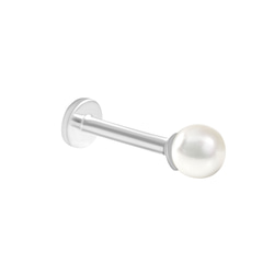 14Kゴールド 淡水パール ヘリックス 軟骨 アンチトラガス インナーコンク イヤリング ピアス ラブレット ピアス（スタッド・一粒 ...