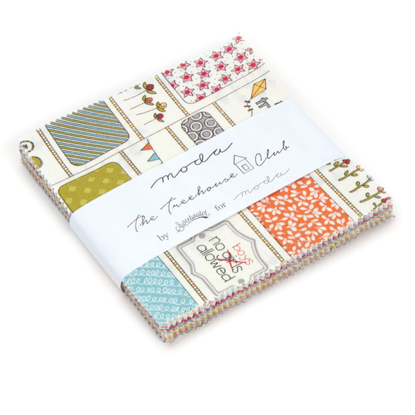 「The Treehouse Club」moda Charm Pack （カットクロス42枚）Sweetwater はぎれ studio ...