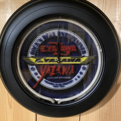 完売 矢沢永吉 YAZAWネオン管3D 掛け時計 ロック 掛け時計 完売 矢沢永吉 YAZAWネオン管3D 掛け時計 ロック 掛け時計