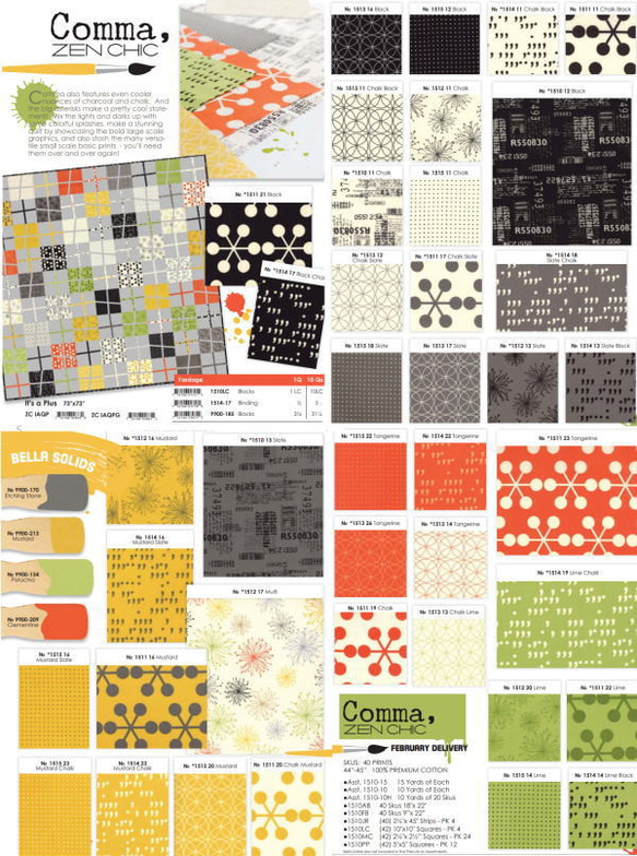 「Comma」 ジェリーロール カットクロス moda 生地 Zen Chic はぎれ studio peperin 通販 14056284 ...