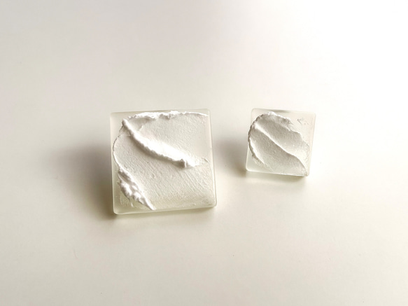 wall pierce【clear】 ピアス（スタッド・一粒） tocohana-トコハナ- 通販｜Creema(クリーマ)