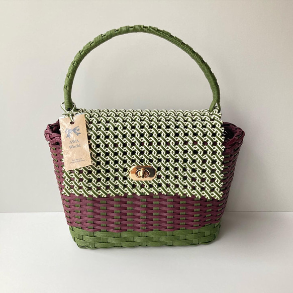 ハンドバッグ1 AWAworld｢Rサイズ｣かごバッグです かごバッグ AWAworld 通販｜Creema(クリーマ) 14099775