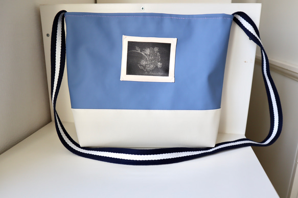 紫陽花銅版版画斜め掛けトートバッグ ショルダーバッグ YUN 通販｜Creema(クリーマ)