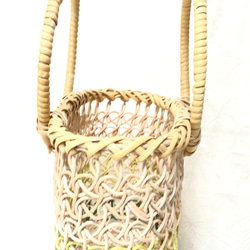 籐のかご。透かし編みバック(小） かごバッグ k-rattan 通販 14207315｜Creema(クリーマ)