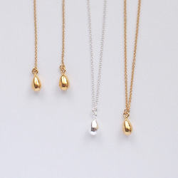 送料無料【24KGP（SV925）/14kgf】しずくドロップ チェーンピアス／S ピアス（フック・チェーン） BENIR Accessoires 通販 14215718｜Creema(クリーマ)