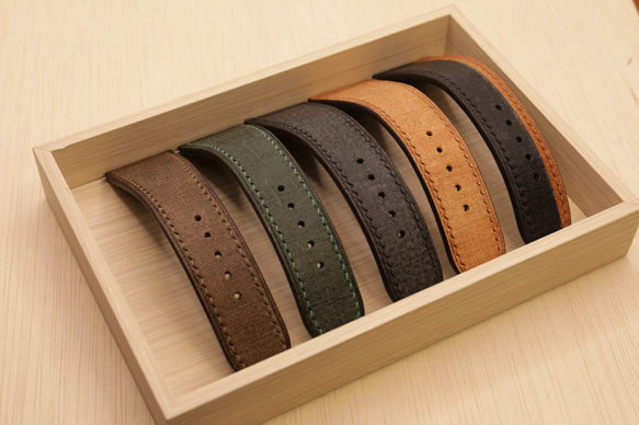 【新作】高級革使用Apple Watch イタリアンBabeleレザー バンド 時計ベルト グリーンD101総手縫い製作 腕時計 Nichi ...