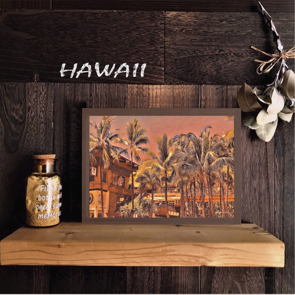 【送料無料】南国の風景☆HAWAII No.692 フレーム付 A4サイズ その他アート CRAYON GALLERY 通販 14226292 ...