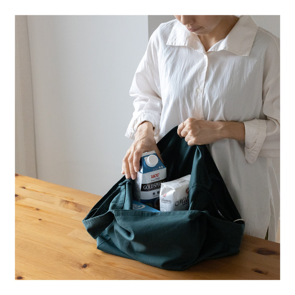 送料無料 綿麻 エコバッグ トートバッグ ショルダーバッグ 緑 グリーン プレゼント ラッピング マザーズバッグ エコバッグ・サブバッグ ...