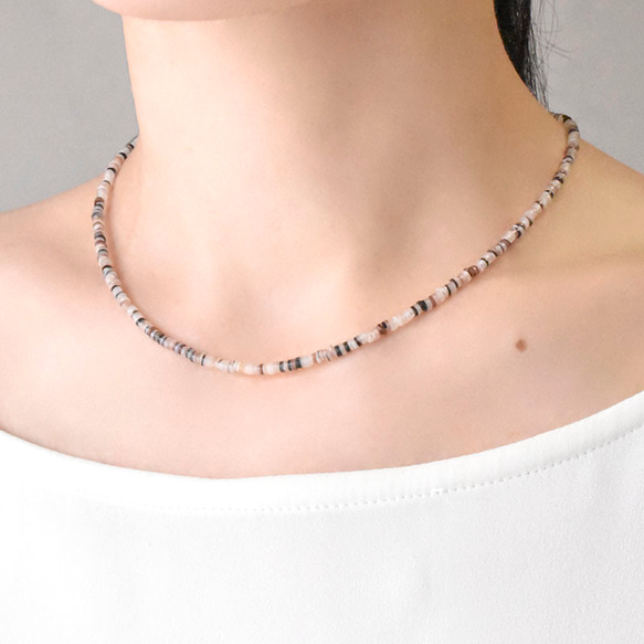 【14kgf】ホワイトシェルの一連ネックレス ネックレス・ペンダント amiu 通販 14242436｜Creema(クリーマ)