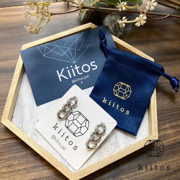 つけっぱなし！OK♪ 316L サージカルステンレス チェーン ピアス アレルギーフリー kiitos ピアス（スタッド・一粒） kiitos★金属アレルギー対応アクセ 通販 14260826 ...