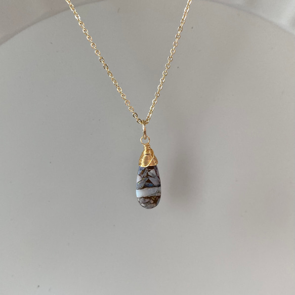 コッパーオパールのネックレストップ【14kgf】 ペンダントトップ Fortuna 通販｜Creema(クリーマ) 14265250