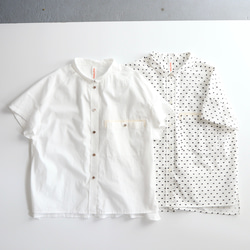 chibi-collar shirt (organic cotton) シャツ ma'ona 通販 14287957｜Creema(クリーマ)