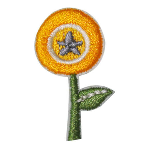 アップリケワッペン フラワーイエローサークル CW 2166 ワッペン・アップリケ totalitat 通販 14289212｜Creema ...