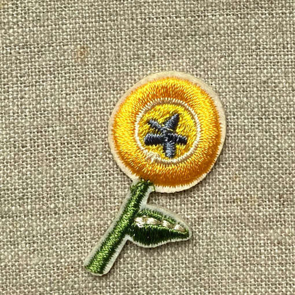 アップリケワッペン フラワーイエローサークル CW 2166 ワッペン・アップリケ totalitat 通販 14289212｜Creema ...