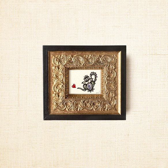 ミニ額縁 原画【 あなたに媚薬♡ 】 絵画 小笠原あり 通販 1431060｜Creema(クリーマ)