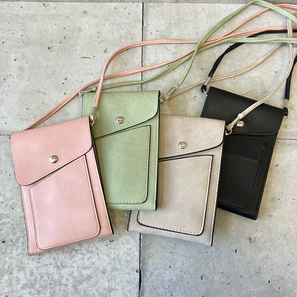 フラップデザインスマホショルダー／旅行 サブバッグ セカンドバッグ コンパクト スマホ収納 GZSP-A708 ショルダーバッグ BISOU（ビズ） 通販 14347214｜Creema(クリーマ)