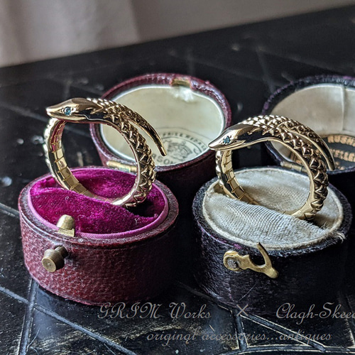 受注生産】~GRIM Works~|K18|Snake Ring|スネークリング 受注生産】~GRIM Works~|K18|Snake Ring|スネークリング