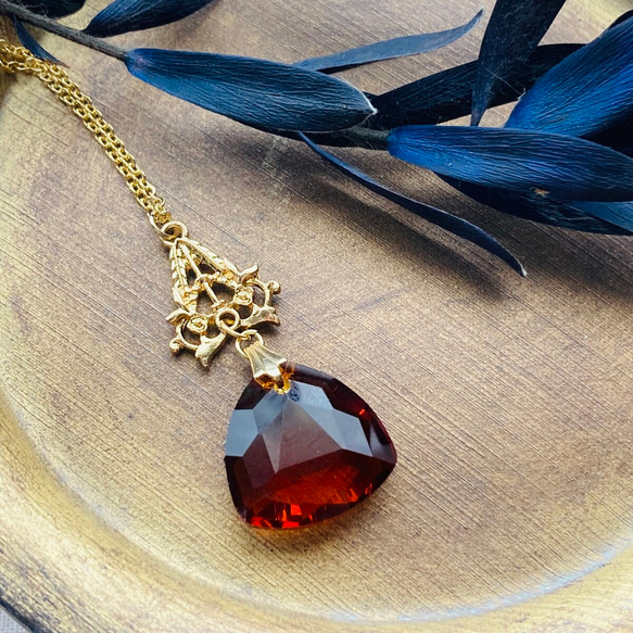 再販 イロアソビ 大粒 ブラウントライアングル ネックレス ネックレス・ペンダント 砂糖子★珍しデザインアクセサリー 通販 14433792 ...