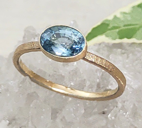 ブルージルコン＊K10 ring 指輪・リング Roro 通販 14434040｜Creema(クリーマ)