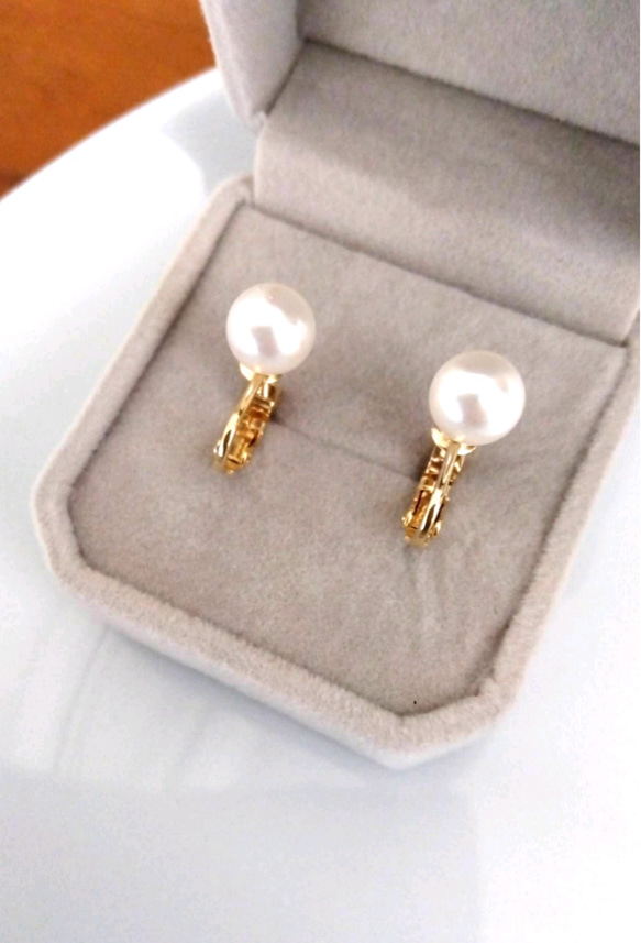送料無料☆一粒パールのイヤリング 入園入学に イヤリング・ノンホールピアス ameri ameri 通販 14483908｜Creema(クリーマ)