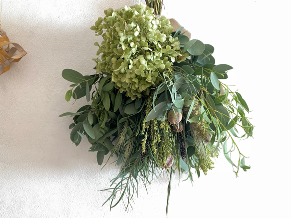 ユーカリとグリーンスワッグ（黒種） ドライフラワー nonoka* 通販｜Creema(クリーマ) 14501753