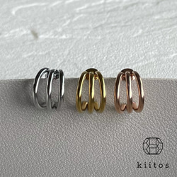 つけっぱなし！OK♪ 316L サージカルステンレス 3連 フープ ピアス アレルギーフリー kiitos ステンレス ピアス（フープ） kiitos★金属アレルギー対応アクセ 通販 ...