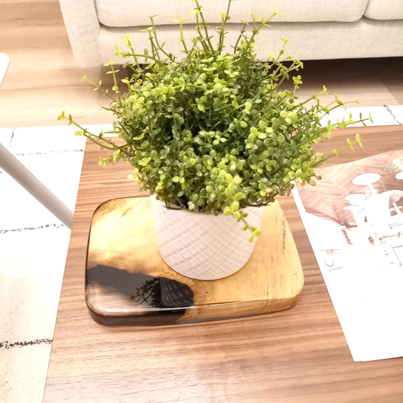 レジン 黒柿 プレート 華台など その他インテリア雑貨 renew+ 通販｜Creema(クリーマ)