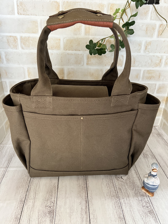 サイドポケットのトートバッグ トートバッグ tabisuke factory 通販 14504331｜Creema(クリーマ)