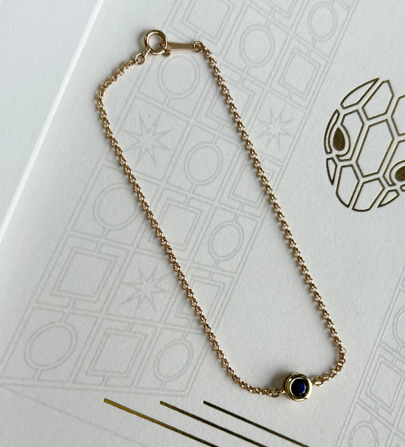 AMULETTE BRACELET, LUCIEVE MODEL (K18) SAPPHIRE ブレスレット ルシエヴ 通販｜Creema ...
