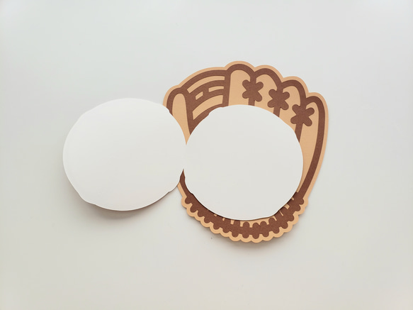 【再販】メッセージカード・野球グローブ 小1枚 メッセージカード クラフトヴ 通販 14525321｜Creema(クリーマ)